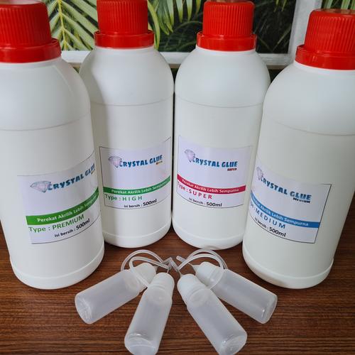 Jual lem akrilik crystal glue super 500ml / lem acrylic super 500ml ...