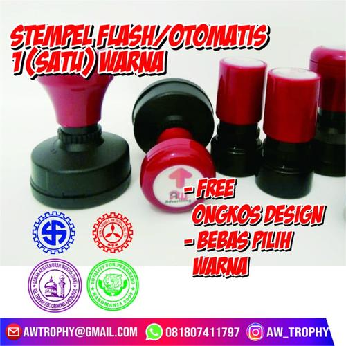 Jual Stempel Flash Otomatis Cetak Stempel Warna Super Cepat Dua Warna ...