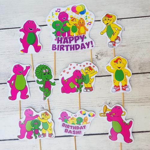 Jual Barney and Friends Birthday Cake Topper 1 set isi 10 pc - Kota ...
