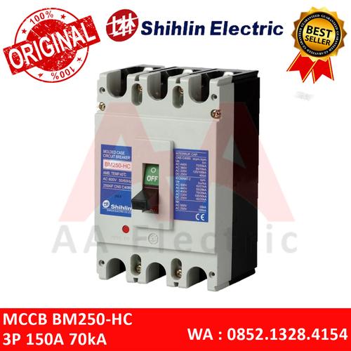 Jual MCCB Shihlin Electric BM250-HC 3 Pole 150A 70kA / BM250HC 3P 150A - Jakarta Pusat - AA ...