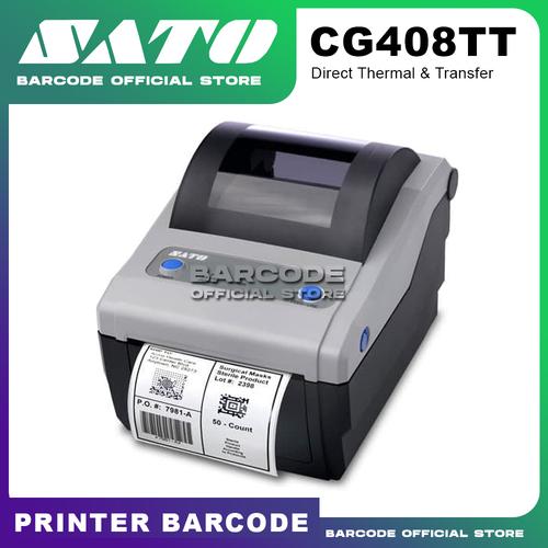 Promo BARCODE PRINTER SATO CG408TT / CG-408 - PRINT CETAK LABEL CG408 ...