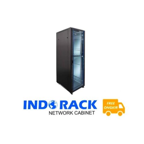 Promo INDORACK IR6027G RACK SERVER 27U GLASS DOOR 600MM 19" STANDING ...