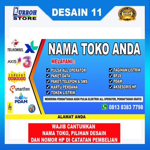 Jual Spanduk / Banner Konter Cell / Celluler Desain 11 - 100x50 ...