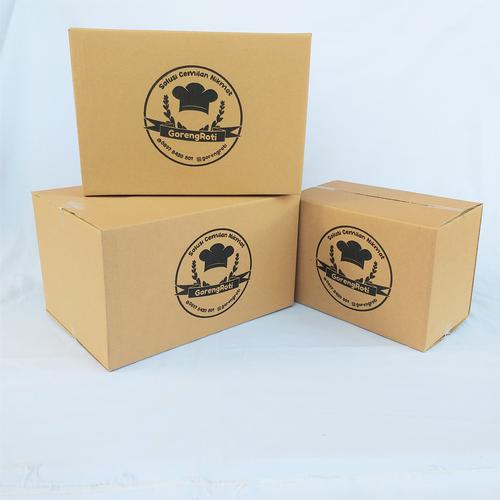 Jual Kardus Packaging Sablon 37x25x21cm Box Custom Produk Besar Packing ...
