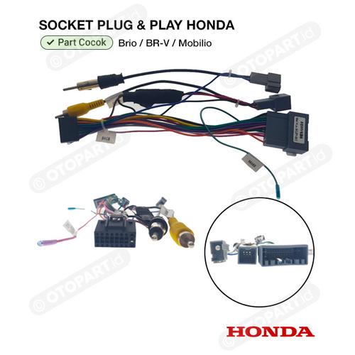 Jual Socket Head Unit Honda BRIO/MOBILIO/BRV Plug And Play - Kota ...