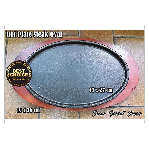 Jual Piring Hot Plate / Piring Teppanyaki / Hot Plate Steak BBQ Oval 27 ...
