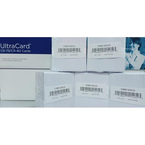 Jual KARTU PVC BLANK ID CARD ULTRACARD NOCO CR80 FARGO EVOLIS DATACARD ...