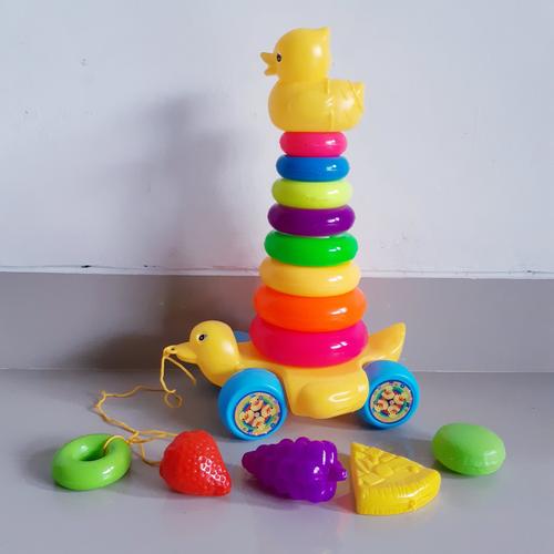 Jual Mainan Ring Donat Susun Ada Roda Edukasi - Menara Jumbo Anak ...