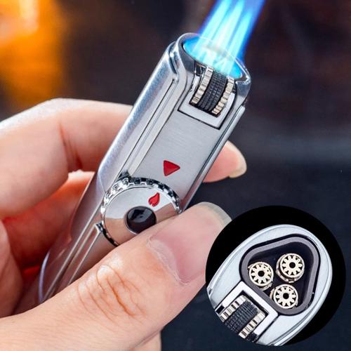 Jual Korek Api Bara Triple Jet Flame Lighter with Ring Lock JOBON ...