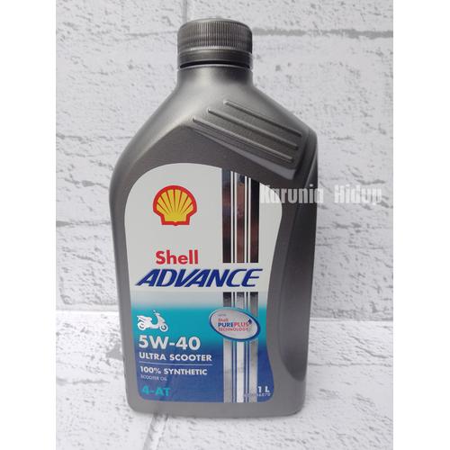 Jual OLI SHELL ADVANCE ULTRA SCOOTER 5W 40 1 LITER | OLI MOTOR MATIC ...