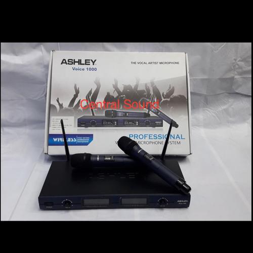 Jual MIC WIRELESS ASHLEY VOICE 1000 MICROPHONE WIRELESS ORIGINAL ...