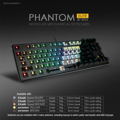 Jual Keyboard Phantom Elite 87 TKL - Hitam - Kota Tangerang - komponen ...