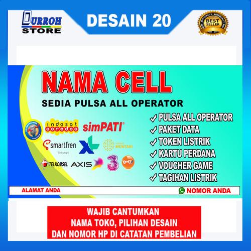 Jual Spanduk / Banner Konter Cell / Celluler Desain 20 - 100x50 ...