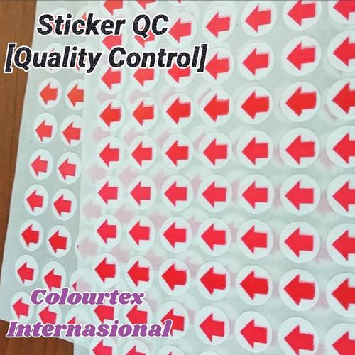 Jual Sticker Panah Quality Control / Label Reject Baju (Produk ...