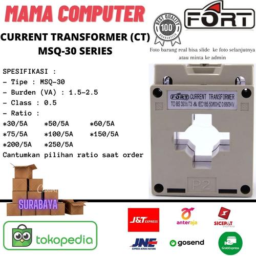 Jual Current Transformer / CT FORT MSQ-30 Series FORT - Kota Surabaya ...