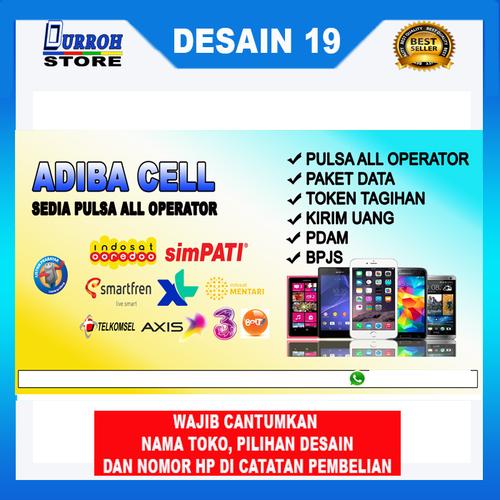 Jual Spanduk / Banner Konter Cell / Celluler Desain 19 - 100x50 ...