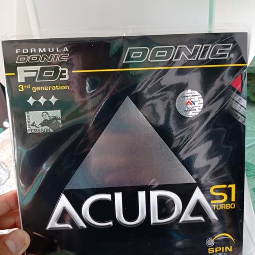 Jual KARET TENIS MEJA DONIC ACUDA S1 TURBO ORIGINAL - Hitam - Jakarta ...