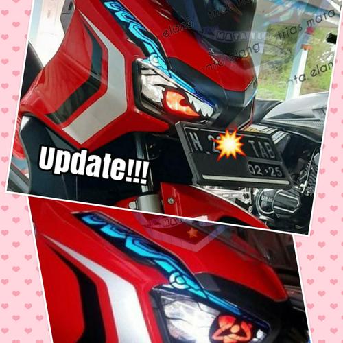 Jual stiker mata dan alis motif ADV - Kab. Malang - Stiker lampu Trias ...