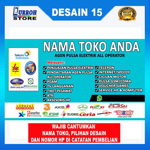 Jual Spanduk / Banner Konter Cell / Celluler Desain 15 - 100X50 ...