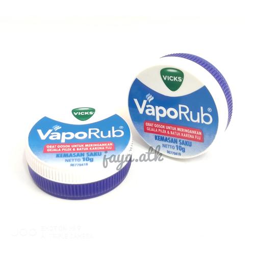 Jual VICKS VAPORUB BALSEM OBAT GOSOKFLU BATUK MINI KECIL 10 GR TRAVEL ...