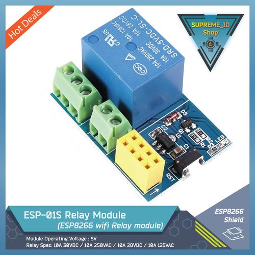 Jual ESP8266 ESP-01S wifi Relay Shield Module | Arduino IoT - Jakarta ...