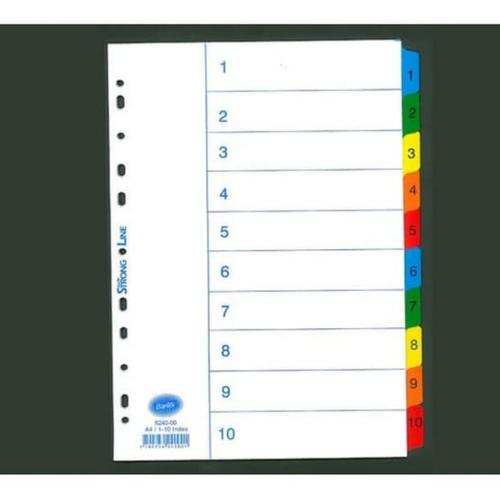 Jual Devider/ pembatas file Bantex A4 6240 angka 1-10 - Jakarta Selatan ...