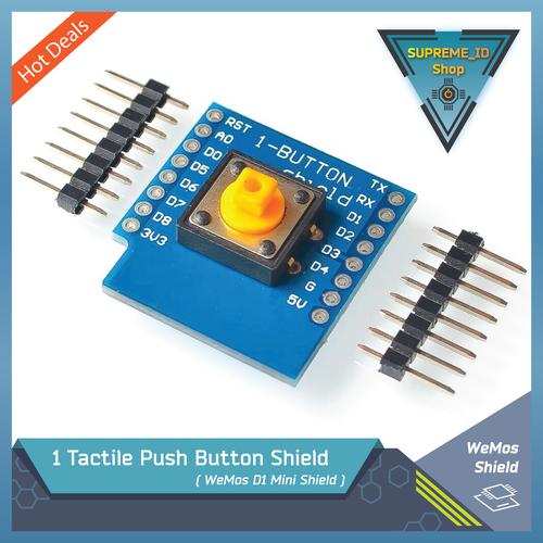 Jual 1 Tactile Push Button Shield for IoT Wemos D1 mini Wifi - Jakarta ...