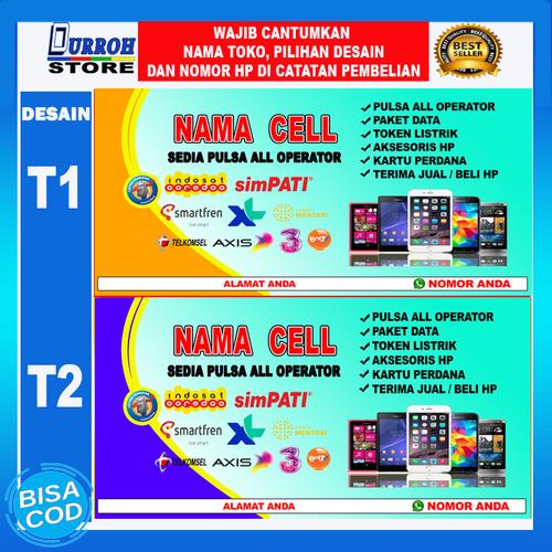 Jual Spanduk / Banner Konter Cell / Celluler Desain 21 - 100x50 ...