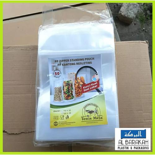 Jual Standing Pouch 16x24 Tenis Meja Plastik Packaging - Transparent ...