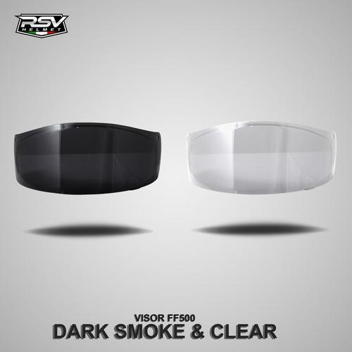 Jual Visor Helm RSV FF500 Dark Smoke & Clear (Flat Visor) - CLEAR ...