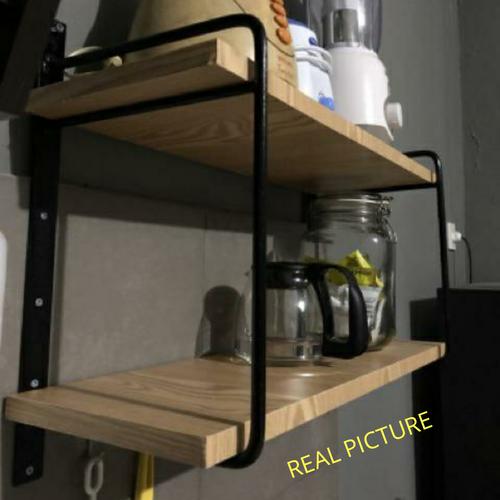 Jual siku rak besi bracket papan kichen set - Putih, lebar 30cm - Kab ...