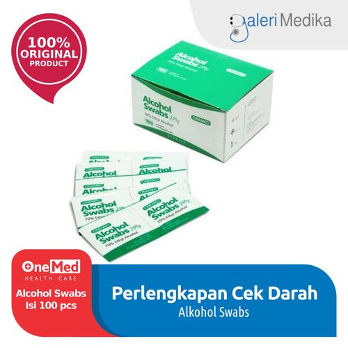 Promo OneSwabs Onemed Alcohol Swabs / Alkohol swab 2ply - Sinocare isi ...