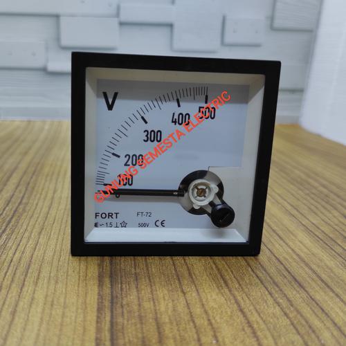 Jual Volt meter / Voltmeter Analog Jarum Merk Fort size 96x96 atau ...