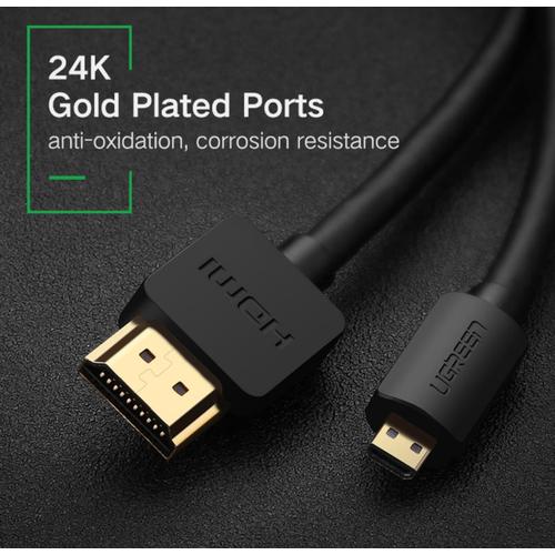 Jual UGREEN KABEL MICRO HDMI to HDMI Male ke HDMI Cowok cable ADAPTER 1M - 3 METER - 30104 ...