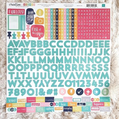 Jual Scrapbook - 12x12 Alphabets & Elements Stickers Collection 2 - CS ...