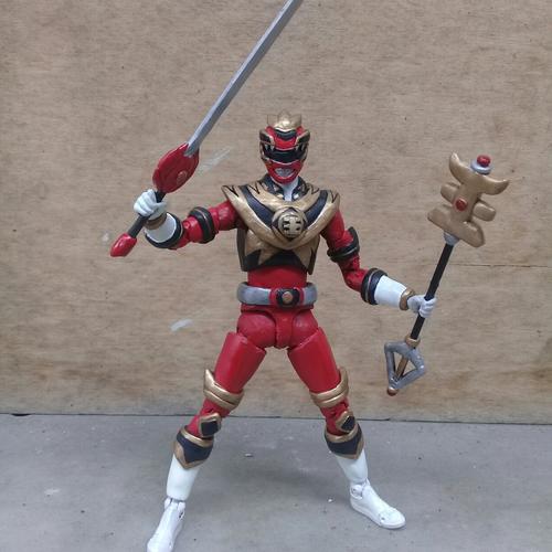 Jual Action figure custom Shf King Tyranno super sentai power ranger ...