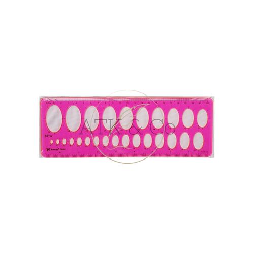 Jual Mal Cetakan Elips Butterfly BT-2080 - Penggaris Teknik Oval ...
