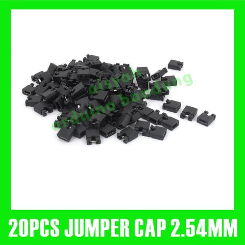 Promo JUMPER CAP 20PCS SOCKET SOKET 2.54MM 2.54 BLACK HITAM - Putih ...