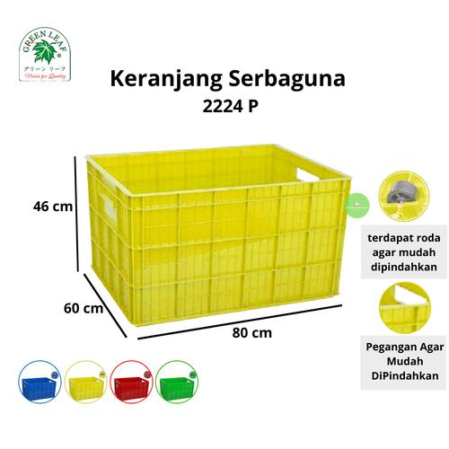Jual Container / Keranjang Industri Roda 2224 P Green Leaf - Kuning ...