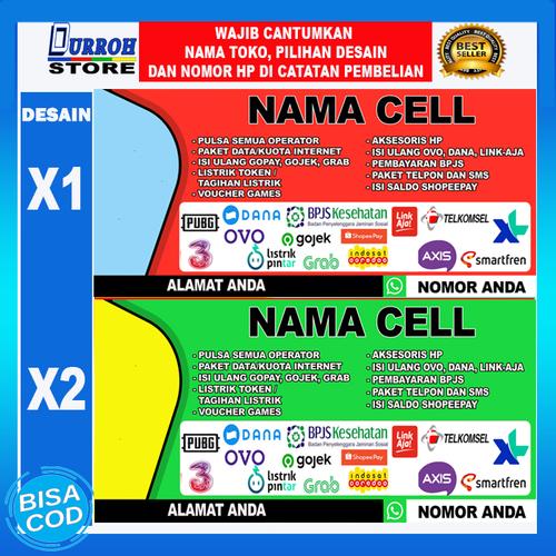 Jual Spanduk / Banner Konter Cell / Celluler Desain 24 - 100x50 ...
