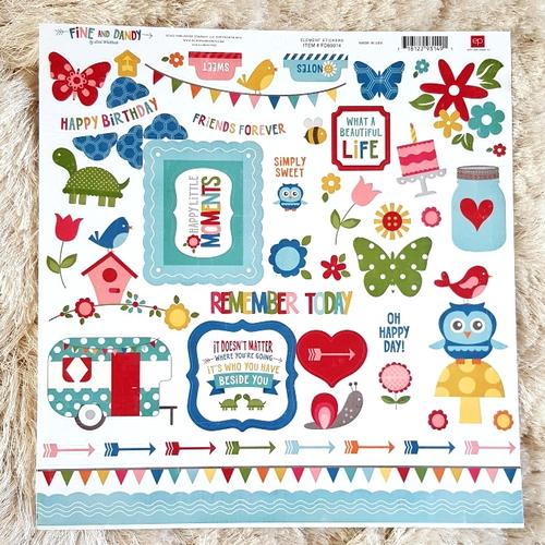 Jual Scrapbook - 12 x 12 Alphabets & Elements Stickers Collection 5 ...