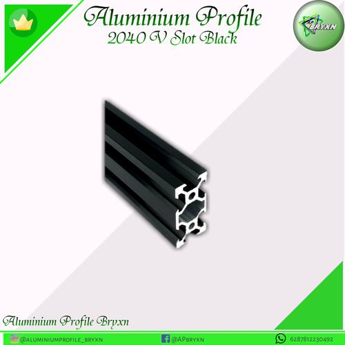 Jual Aluminium profile 2040 v slot black P = 20 cm - Kab. Bekasi ...
