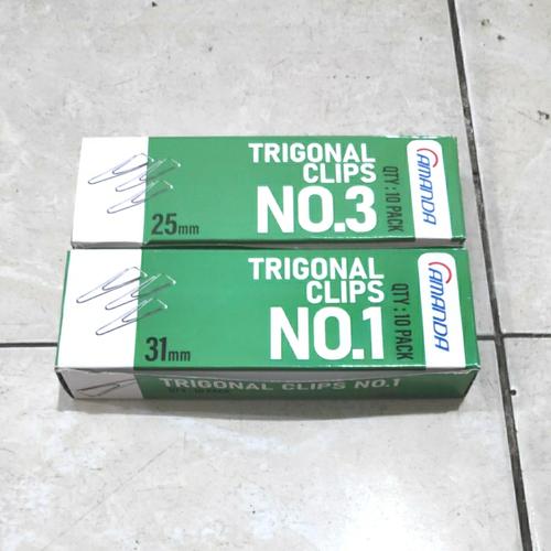 Jual PaperClip, Paper Clip, klip Kertas, Trigonal Clip - PaperClip No 3 ...
