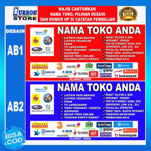 Jual Spanduk / Banner Konter Cell / Celluler Desain 31 - 100X50 ...