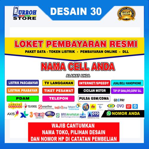 Jual Spanduk / Banner Konter Cell / Celluler Desain 30 - 100x50 ...