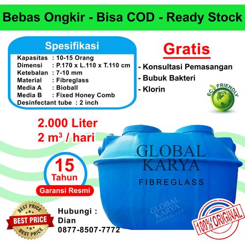 Jual Septictank Biofilter 2000 Liter - Biotank - Septic tank Bio ...
