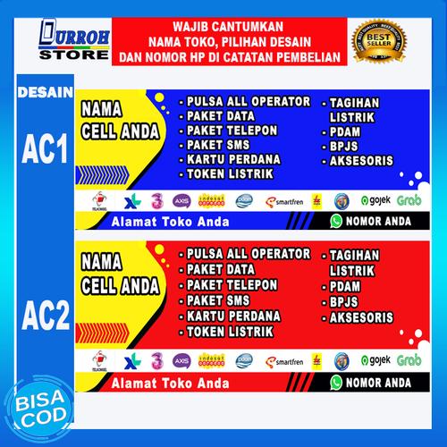 Jual Spanduk / Banner Konter Cell / Celluler Desain 33 - 100x50 ...