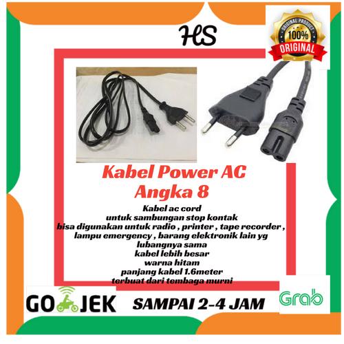 Jual Kabel Socket AC angka 8 / Kabel listrik 2 lubang kabel POWER - Kota Bandung - Hardietronik ...