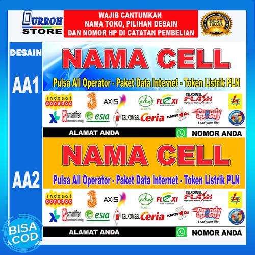 Jual Spanduk / Banner Konter Cell / Celluler Desain 28 - 100x50 ...