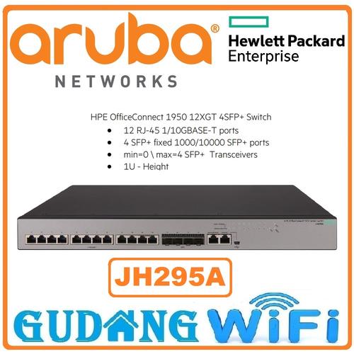 Jual HPE ARUBA JH295A 1950 12XGT 12 PORT 10G BASE-T with 4SFP+ Switch ...